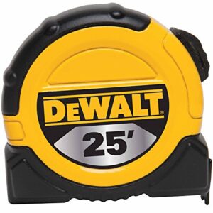 dewalt dwht33373l 1 1/8-inch x 25-foot short tape, 10-foot stand out