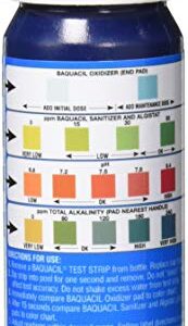 Baquacil 84396 4-Way Test Strips Swimming Pool Water Testers, 25 ct