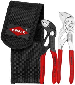 knipex 00 20 72 v01 mini pliers set in belt tool pouch