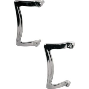 prime-line m 6029 chrome, shower door handle set (1 set)