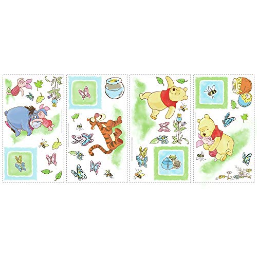 RoomMates RMK1630SCS Winnie The Pooh Peel and Stick Wall Decals 10 inch x 18 inch