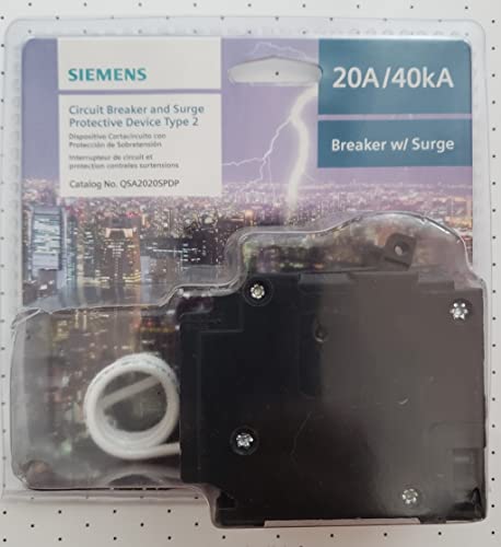 QSA2020SPDP, SIEMENS, 40892280784, SURGE (2)20A 1P 120V BREAKERS AND SPD