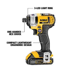 DEWALT 20V MAX Impact Driver and Drill Combo Kit (DCK280C2)