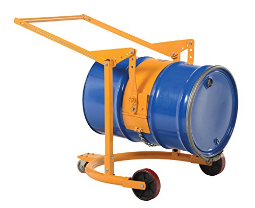 Vestil DCR-110-55 Manual Drum Carrier/Rotator, 36-1/2" Length, 34-1/2" Width, 42" Height, 800 lbs Capacity