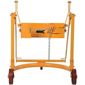 Vestil DCR-110-55 Manual Drum Carrier/Rotator, 36-1/2" Length, 34-1/2" Width, 42" Height, 800 lbs Capacity