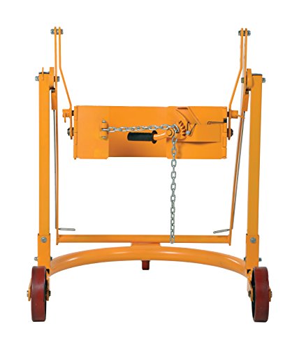 Vestil DCR-110-55 Manual Drum Carrier/Rotator, 36-1/2" Length, 34-1/2" Width, 42" Height, 800 lbs Capacity