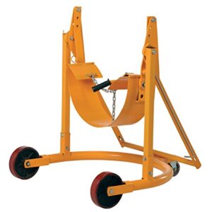 Vestil DCR-110-55 Manual Drum Carrier/Rotator, 36-1/2" Length, 34-1/2" Width, 42" Height, 800 lbs Capacity