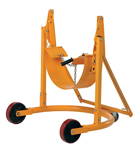 Vestil DCR-110-55 Manual Drum Carrier/Rotator, 36-1/2" Length, 34-1/2" Width, 42" Height, 800 lbs Capacity