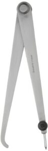 tesa brown & sharpe 599-836-6 hermaphrodite joint caliper, stainless steel, flat leg, 0-6" range