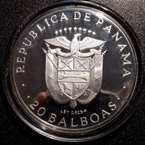 1974-20 Balboas silver 0.925; Republica de Panama; Simon Bolivar 1783-1830.