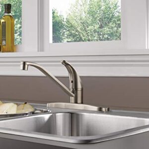 Peerless Core Single-Handle Kitchen Faucet, Brushed Nickel Kitchen Sink Faucet, Single Hole Kitchen Faucet, Stainless P110LF-SS