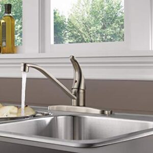 Peerless Core Single-Handle Kitchen Faucet, Brushed Nickel Kitchen Sink Faucet, Single Hole Kitchen Faucet, Stainless P110LF-SS