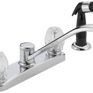 Peerless P225LF Classic Two Handle Kitchen Faucet, Chrome