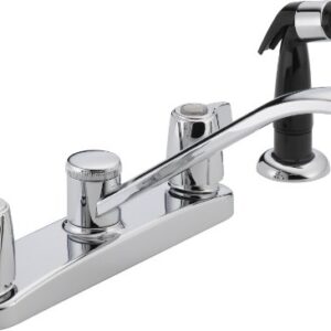 Peerless P226LF Classic Two Handle Kitchen Faucet, Chrome