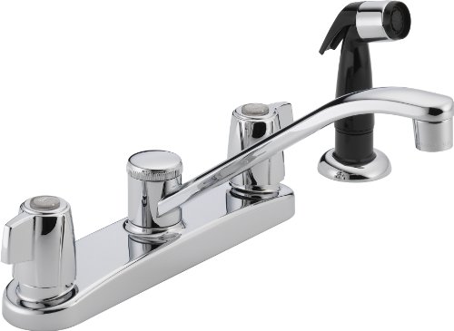 Peerless P226LF Classic Two Handle Kitchen Faucet, Chrome