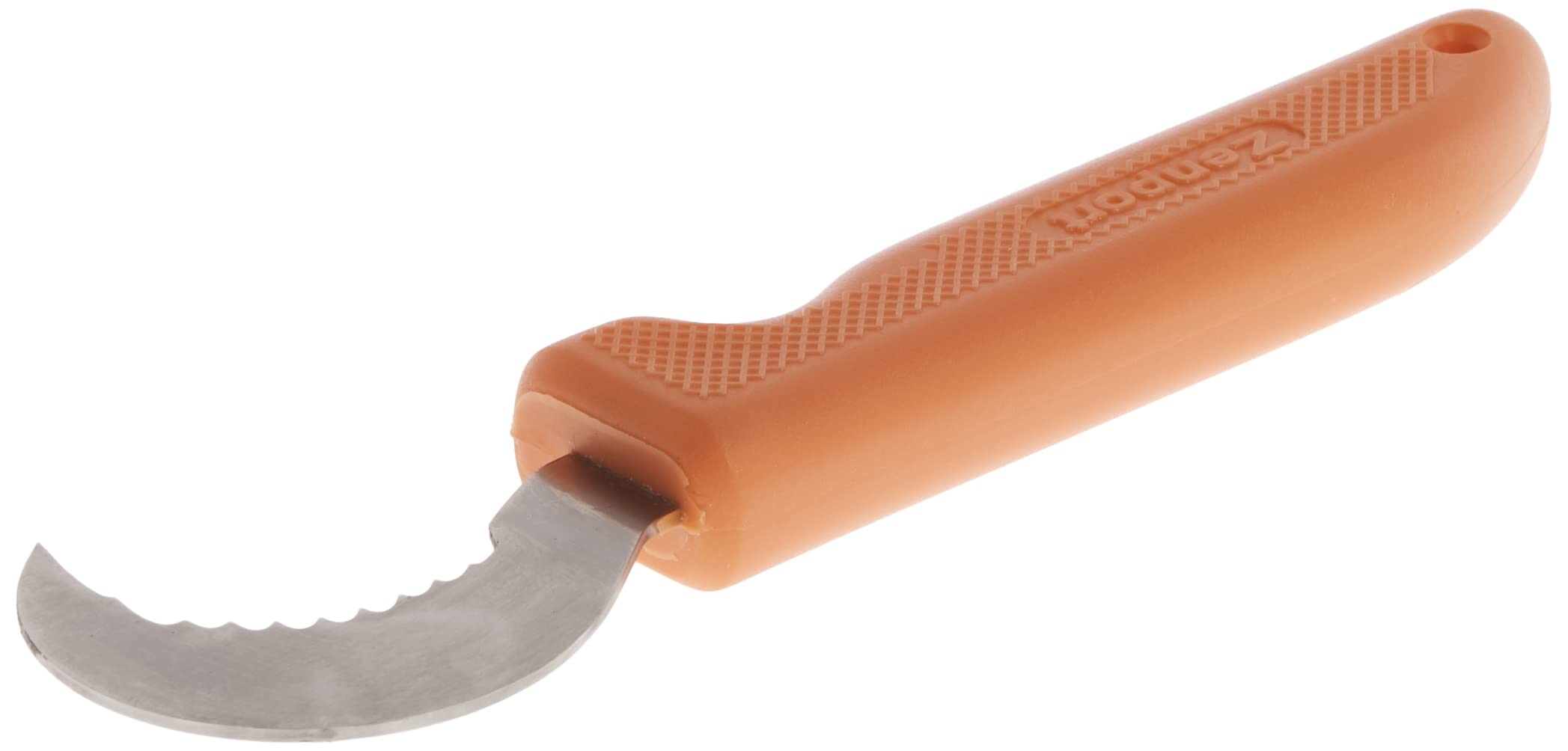 Zenport K101 Harvest Utility Knife, Grape and Melon, 3-Inch Hooked Stainless Steel Blade, Orange