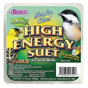 f.m. brown's, garden chic suet and bread cakes, 11-3/4-ounce hi energy plus apple