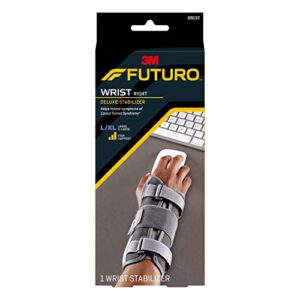 futuro deluxe wrist stabilizer right hand, l/xl