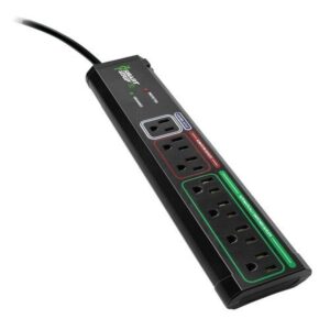 smart strip ecg-7mvr energy saving surge protector with autoswitching technology, 7 outlet