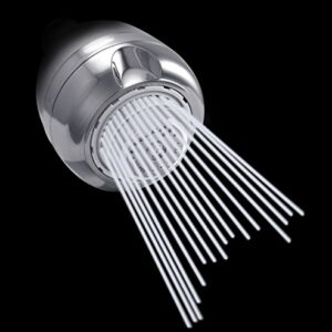 PF WaterWorks SmartFLOW Water Sense Listed Water Saving Efficient Three Spray Pattern Massaging Showerhead - 1.5 GPM; PF0555