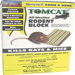 tomcat 048745324654 weather rodent block pest control, 1 lb, brown/a