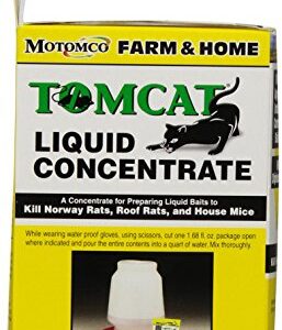 MOTOMCO Tomcat Mouse and Rat Liquid Concentrated Bait, 1.68-Ounce, (8 Pack)