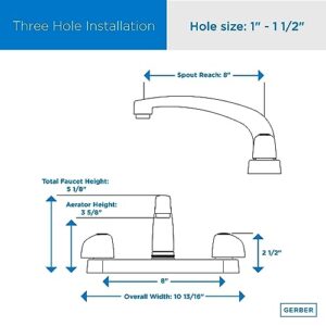 Gerber Two Handle Kitchen Faucet G0042416