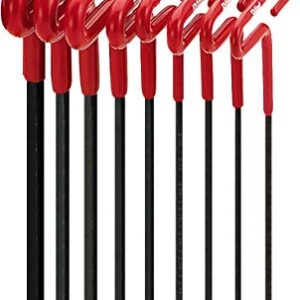 EKLIND 53198 Cushion Grip Hex T-Key allen wrench - 8pc set SAE Inch Sizes 3/32-1/4 (9In shaft)