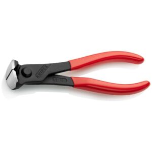 KNIPEX End Cut Nippers,Red and Silver