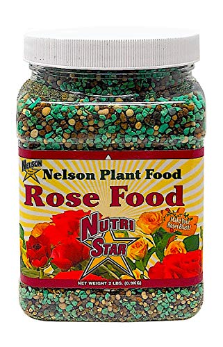 Nelson Plant Food Rose Food for All Types of Roses Climbing Tea Knock Outs Grandiflora with Five Sources of Nitrogen Nutri Star 18-14-10 (2 LB)