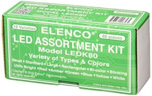 elenco electronics ledk-80 80 pc led component kit