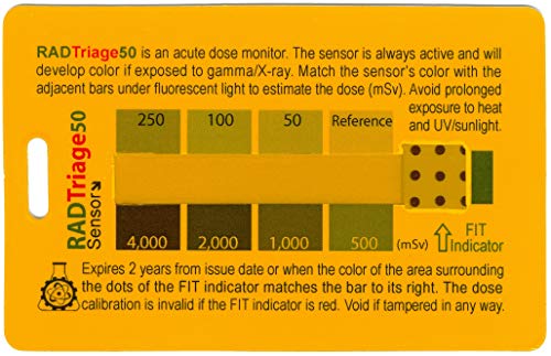 RADTriage FIT Personal Radiation Detector for Wallet or Pocket,Nuclear Radiation Detector,Electromagnetic Field Radiation Detector,Anti Radiation Dosimeter, Ready-to-Go Portable Radiation Detector