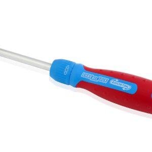 Channellock 131CB 13-in-1 Ratcheting Screwdriver | Multi-Bit Storage | 1/4-Inch Nut Driver | Quick-Load Handle with Cushion Grip | 28-Tooth Ratchet Mechanism Provides up to 225 lbs. of Torque , Red