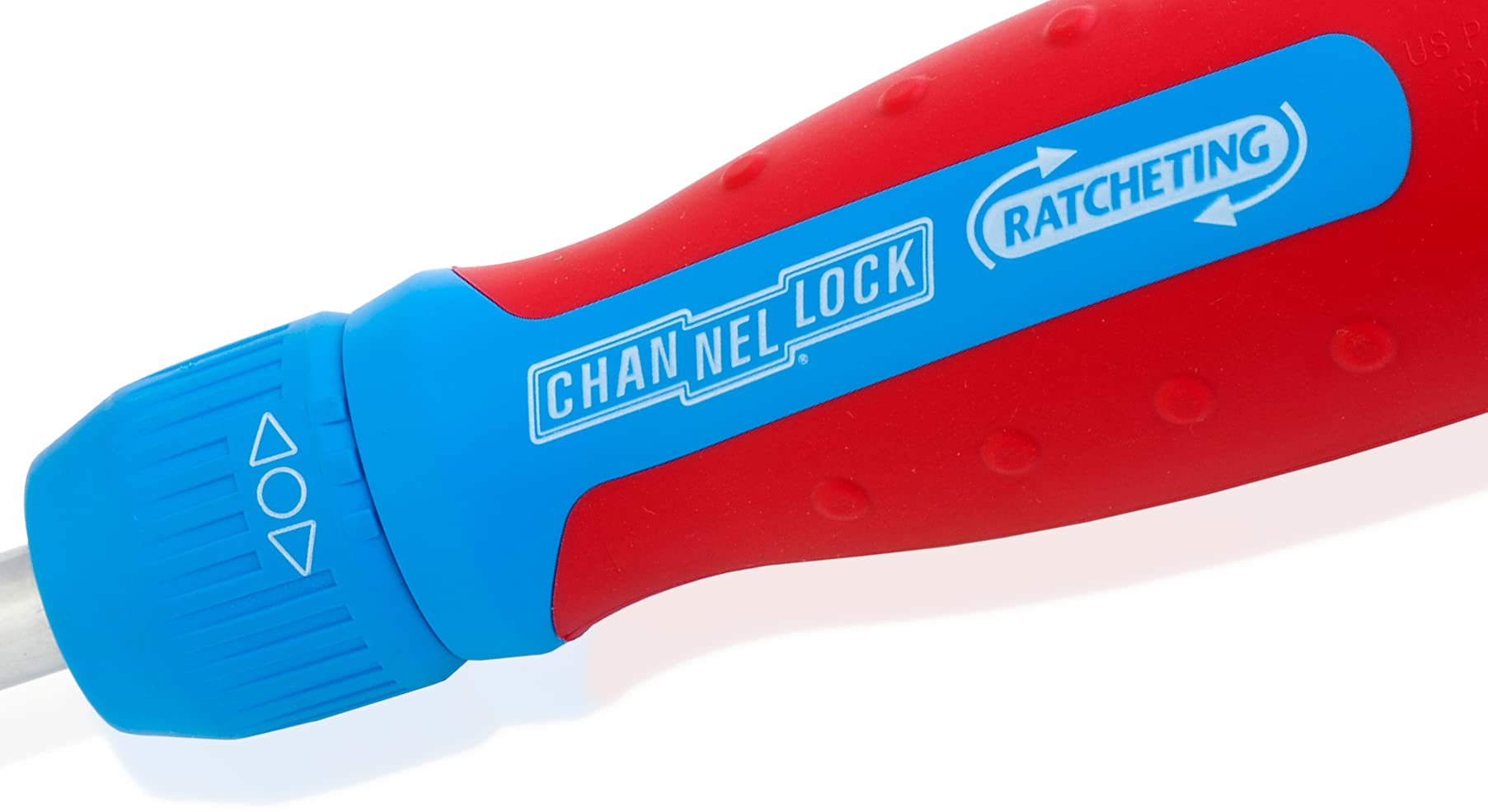 Channellock 131CB 13-in-1 Ratcheting Screwdriver | Multi-Bit Storage | 1/4-Inch Nut Driver | Quick-Load Handle with Cushion Grip | 28-Tooth Ratchet Mechanism Provides up to 225 lbs. of Torque , Red