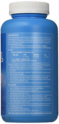 BAQUACIL 84398 Flocculant Water Haze Eliminator Swimming Pool Clarifier, 1.5 lbs