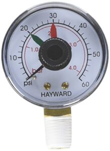 hayward ecx271261 boxed pressure gauge with dial replacement for select hayward filter and multiport valve