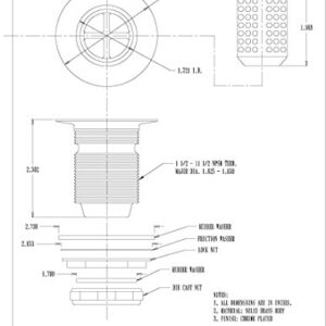 Plumb Pak K5420 Bar Sink Strainer, Polished Chrome