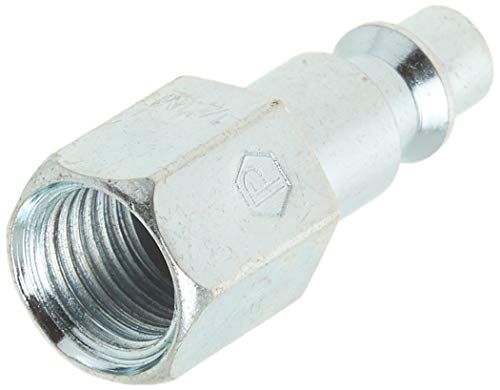 Primefit IP1414FS-B25-P (25 Pack) Industrial Style Air Quick Connect Plugs/Nipples 1/4" x 1/4" Female NPT