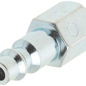 Primefit IP1414FS-B25-P (25 Pack) Industrial Style Air Quick Connect Plugs/Nipples 1/4" x 1/4" Female NPT