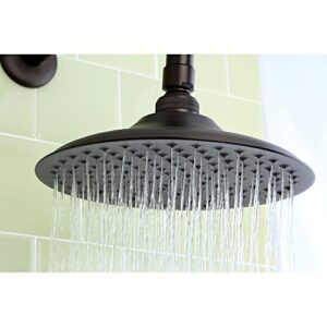 Kingston Brass K136A5CK Victorian 8-inch Diameter Brass Showerhead with 12-inch Shower Arm, Oil Rubbed Bronze