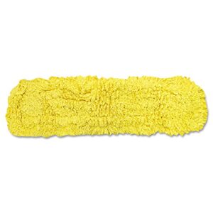 Rubbermaid Commercial Products Trapper Cotton Floor Dust Mop Head Refill, 36-Inch, Yellow, Use for Janitorial Maintenance/School/Lunchroom/Office Building Cleaning