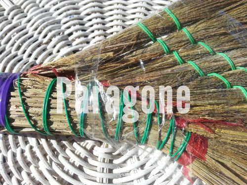 All Natural Vietnamese Straw Brooms (37 Inch) - 3 Brooms