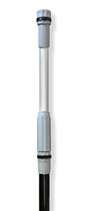 jed pool tools 50-560-16 professional deluxe anodized telescopic pole, 16-feet,black and silver