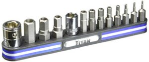 titan 16136 13-piece tamper resistant metric hex bit set