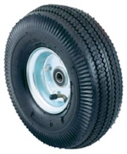 harper trucks wh 16 pneumatic hand truck wheel with ball bearings and steel hub, 10" diameter x 3-1/2" wide