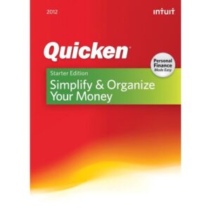 intuit quicken starter edition 2012 - windows