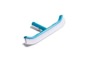 intex curved wall brush for pools, blue