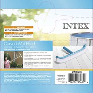 Intex Curved Wall Brush for Pools, Blue