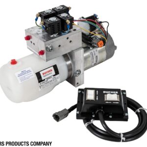 Buyers Products PU3593 Hydraulic Power Unit (Power Unit,Hydraulic 12V Dc,Snow Plow), Black