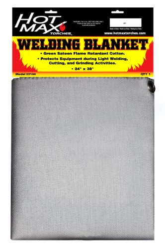 Hot Max 23144 24-Inch by 38-Inch Silver Flame Retardant Welding Blanket